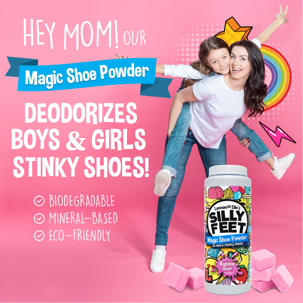 Magic Shoe Deodorizer Powder - Bubble Gum Scent – Silly Feet